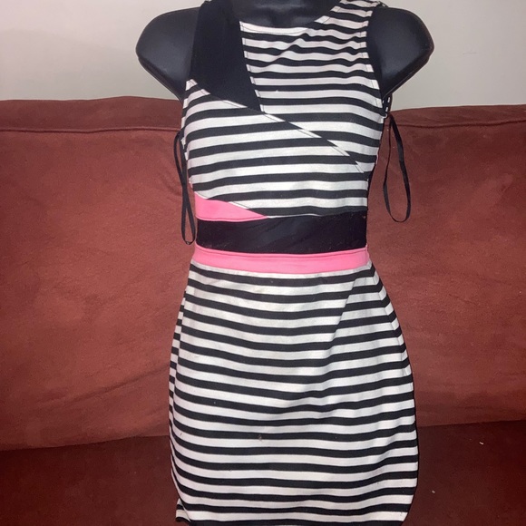 Material Girl | Dresses | Material Girl Size Small Mini Dress Sheer Mid ...